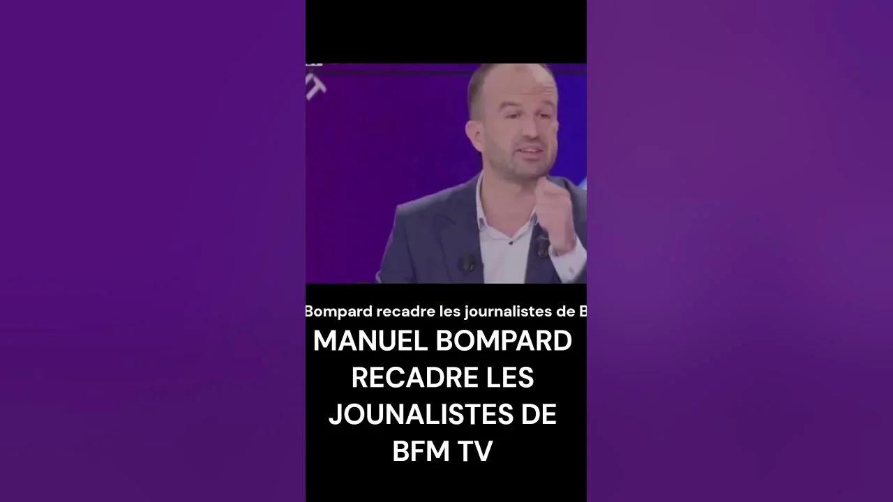 MANUEL BOMPARD LFI RECADRE LES JOURLISTES PRO ISRAEL DE BFM TV - LA ...