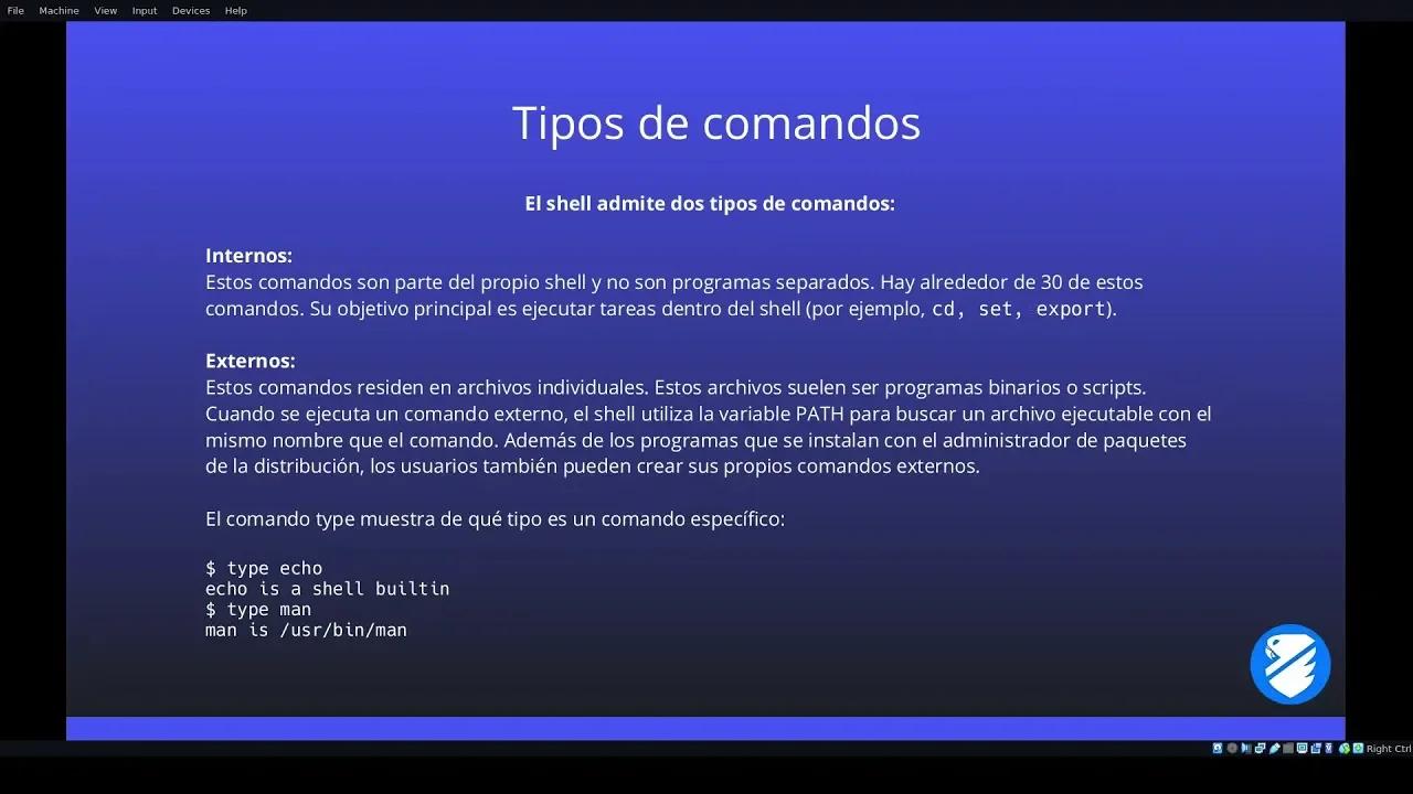 Aprende Linux desde Cero - Tipos de comandos