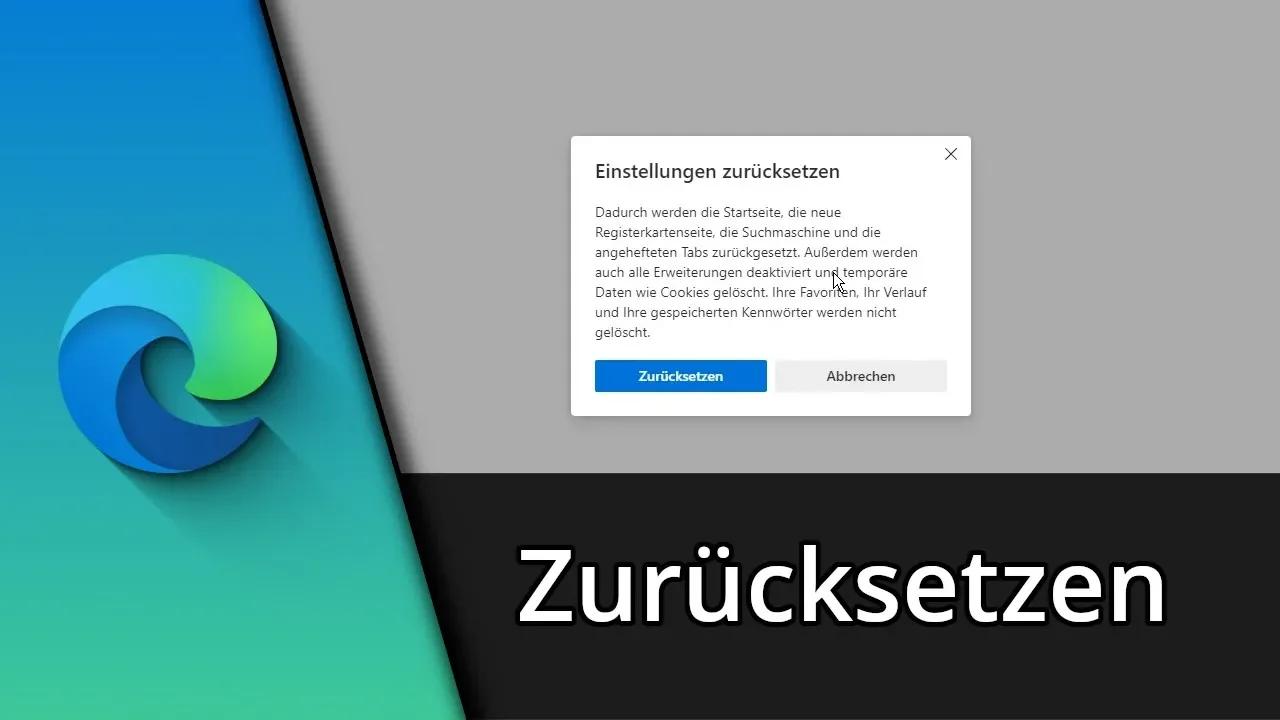 Microsoft Edge zurücksetzen | Edge komplett zurücksetzen Tutorial
