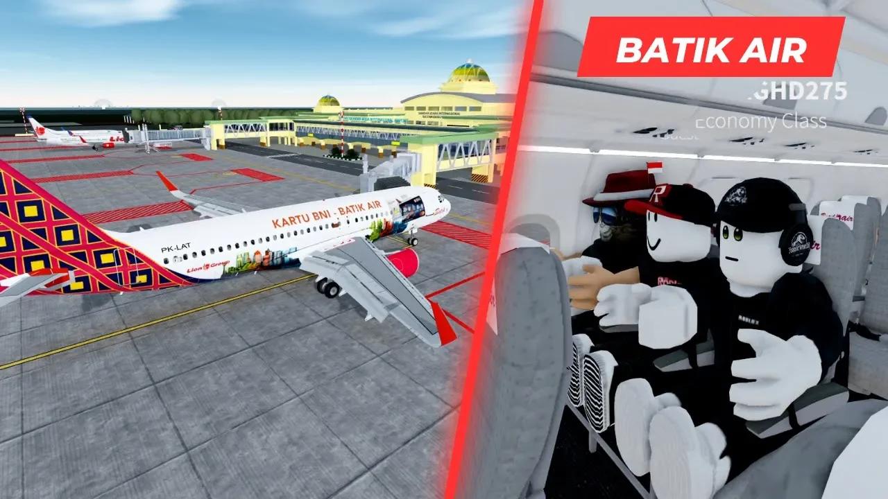 ROBLOX Airline Flight Review | Batik Air | A320 | Economy Class