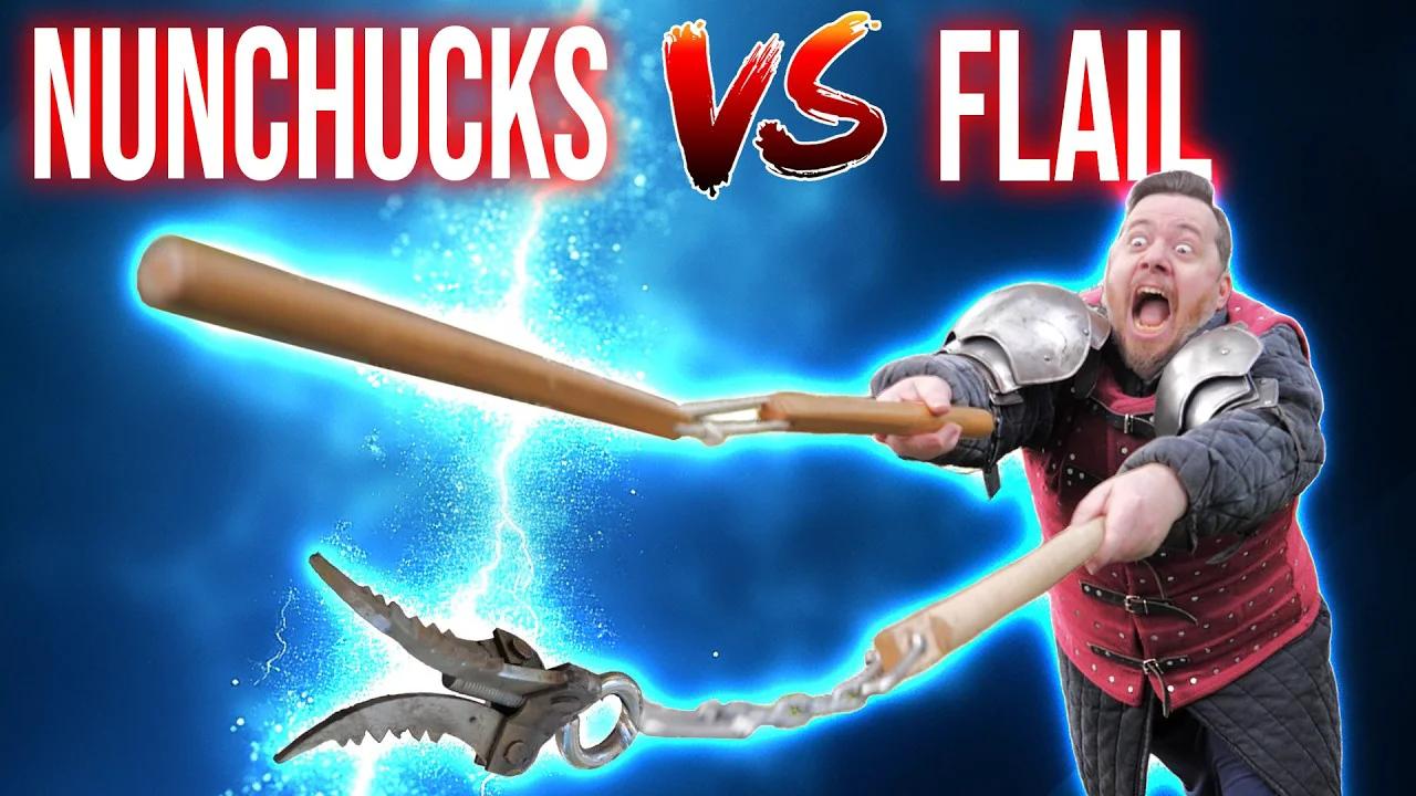 Battle of the TRASH tier weapons: Nunchucks vs flail