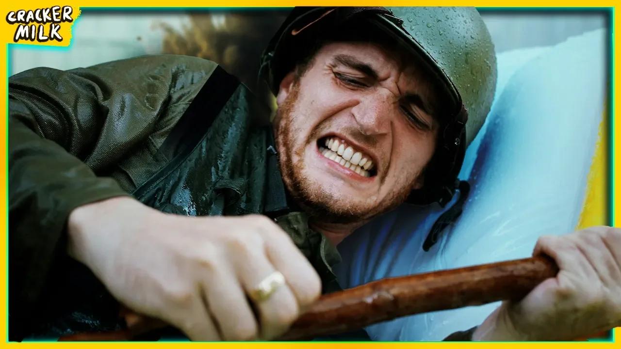 Finding the perfect stick as a kid