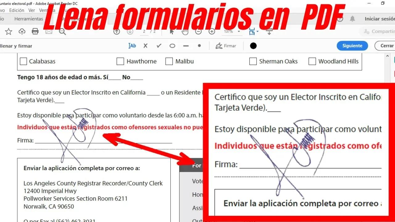 Como hacer una firma digital en PDF. Tutorial 2020.