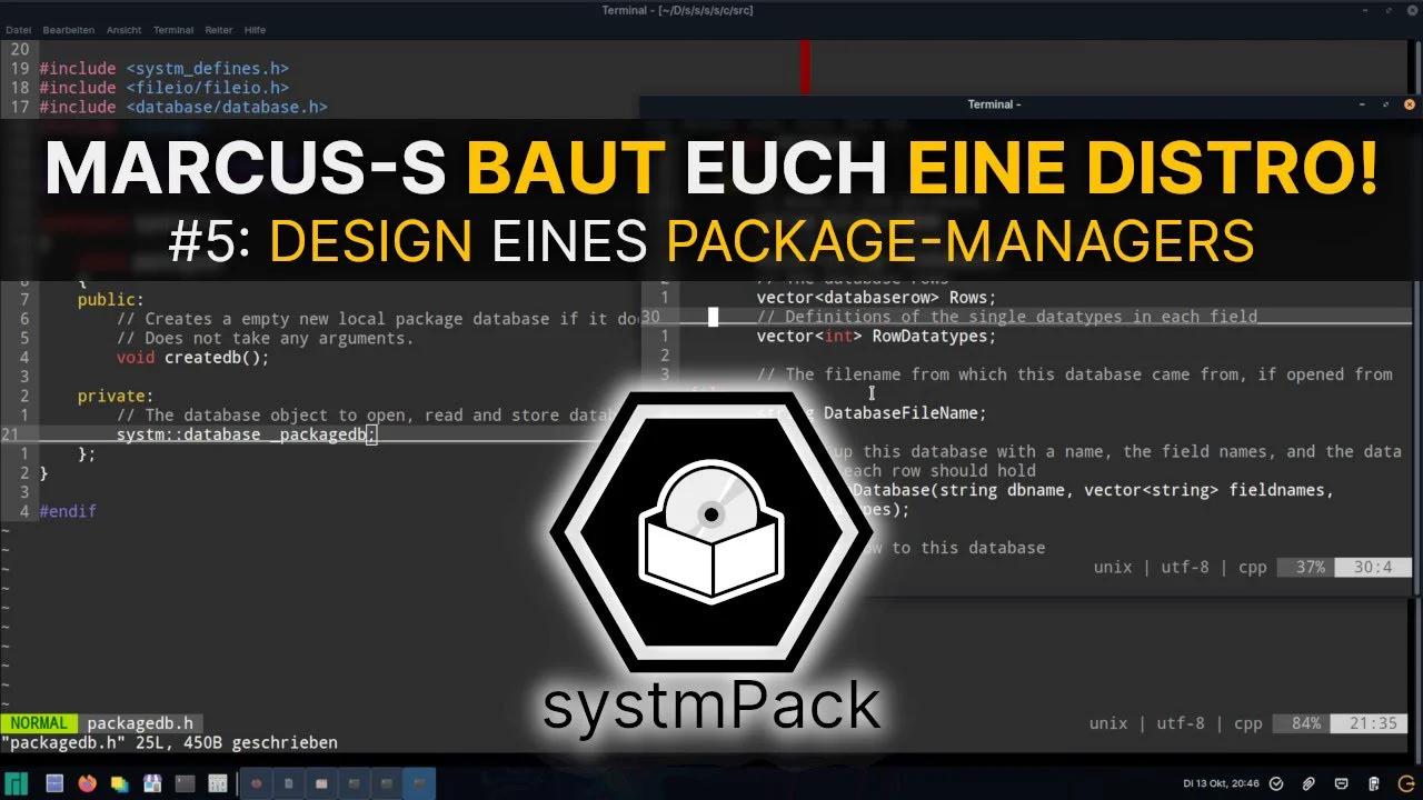 marcus-s baut EUCH eine Distro #5: Entwurf eines Package Managers | # ...