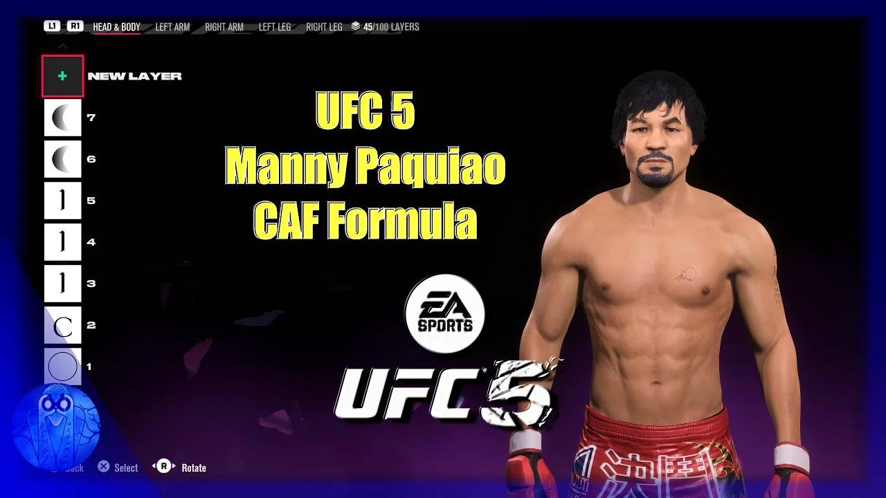 UFC 5 Manny Pacquiao CAF Formula