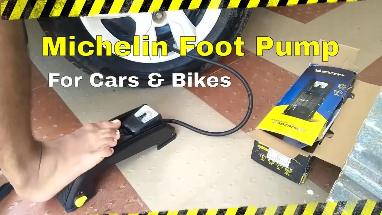 Michelin Analogue Single Barrel Foot Pump - Must Have Accessory For Car & Bike.