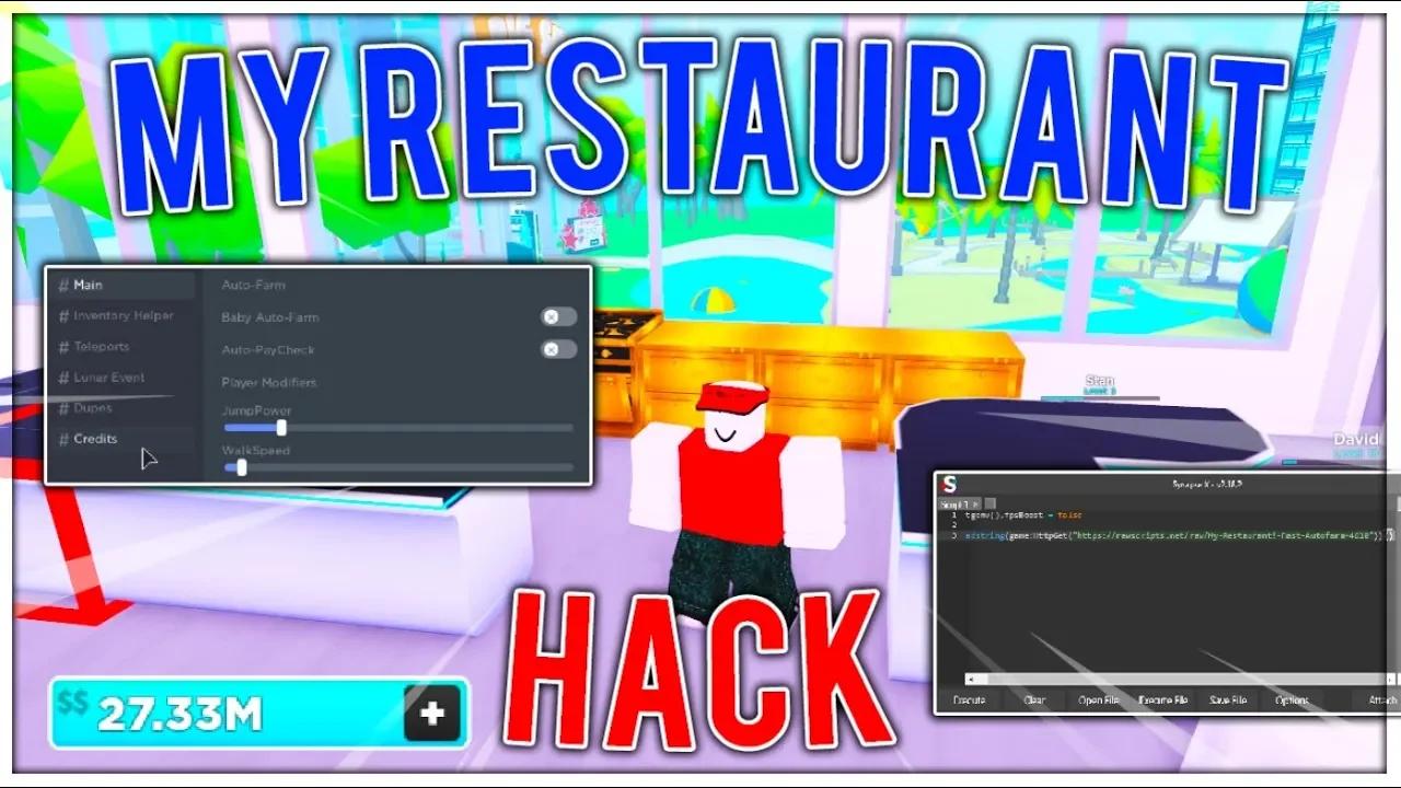My Restaurant Hack Script | UNLIMITED MONEY,AUTO FARM, NO WAIT TIME ...