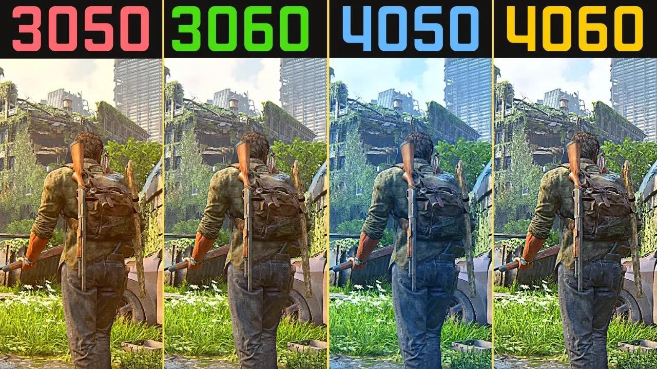 RTX 3050 vs RTX 3060 vs RTX 4050 vs RTX 4060 - The Last of Us Part 1