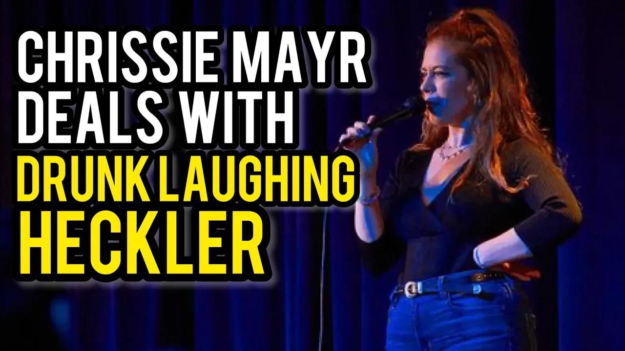 Chrissie Mayr Deals with Laughing Heckler at Mic Drop Comedy Club in ...
