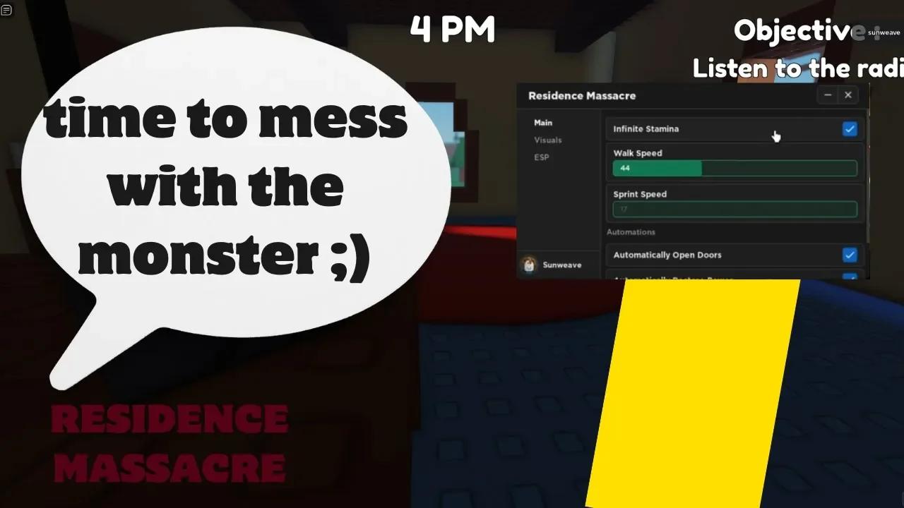 Residence Massacre Working Auto Farm Script | Instant Wins