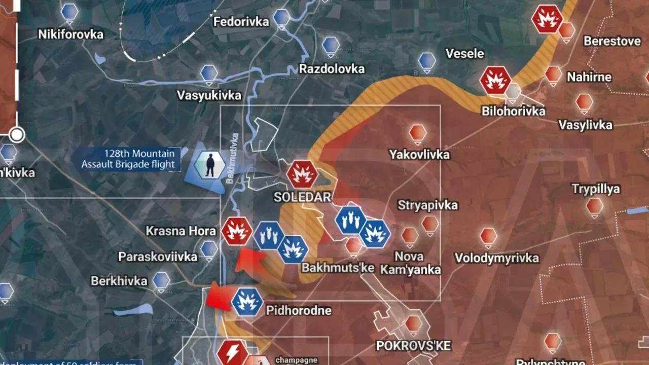 Ukraine Russian Chronicle, Rybar Map for January 7-8, 2023, The Noose ...