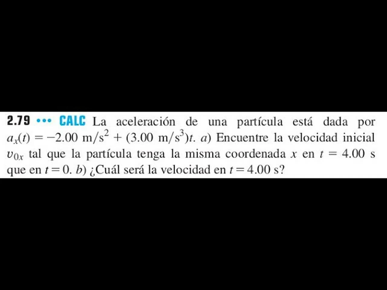 Calcular la Velocidad Inicial y Final Aplicando Integrales.