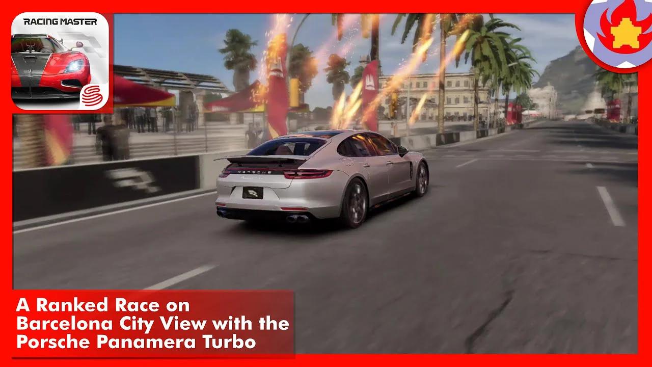A Ranked Race on Barcelona City View with the Porsche Panamera Turbo ...