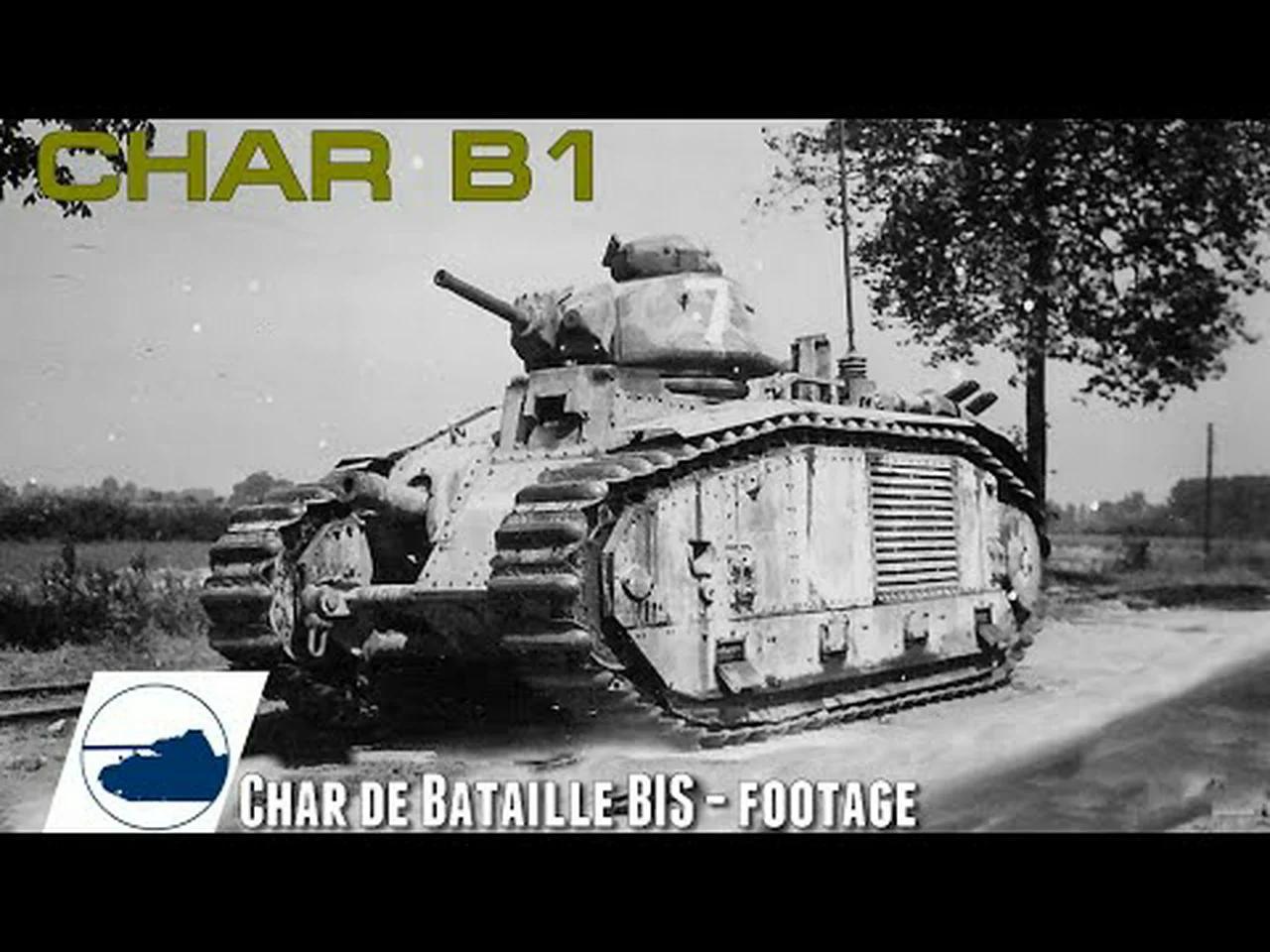 Rare WW2 Char B1 BIS - Footage.
