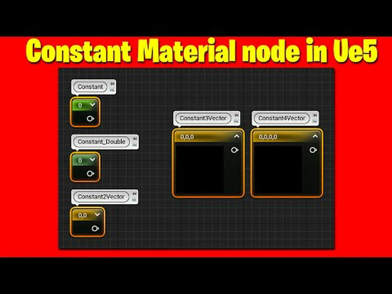 Constant Material node in UE5 Tutorial | UE5 Material All Node Series