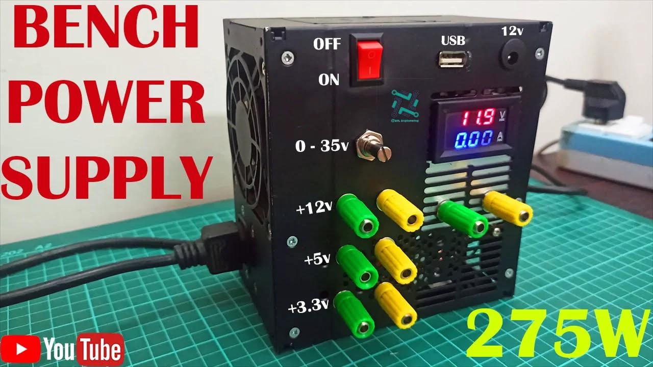 How to make a ATX Bench Power Supply | PSU | Boost converter | Digital ...