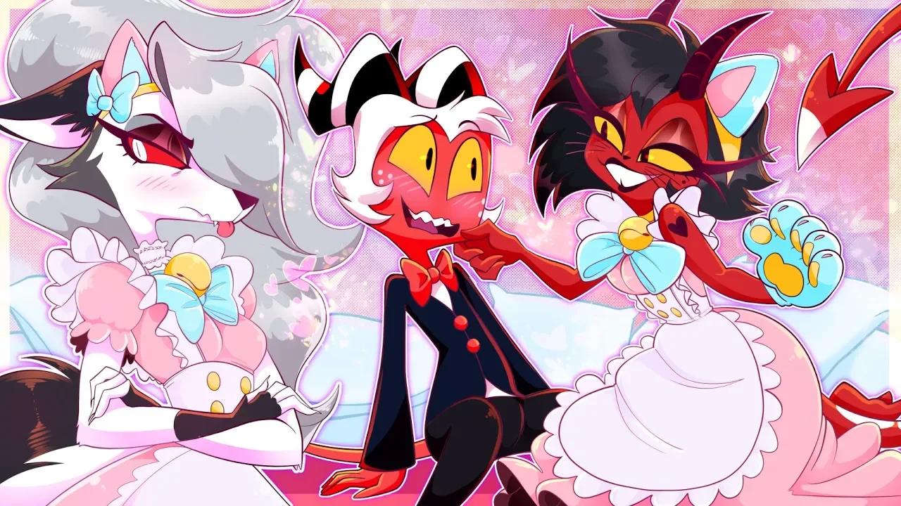 Loona X Moxxie X Millie's SUS Cat Girl Cafe | Helluva Boss Comic Dub