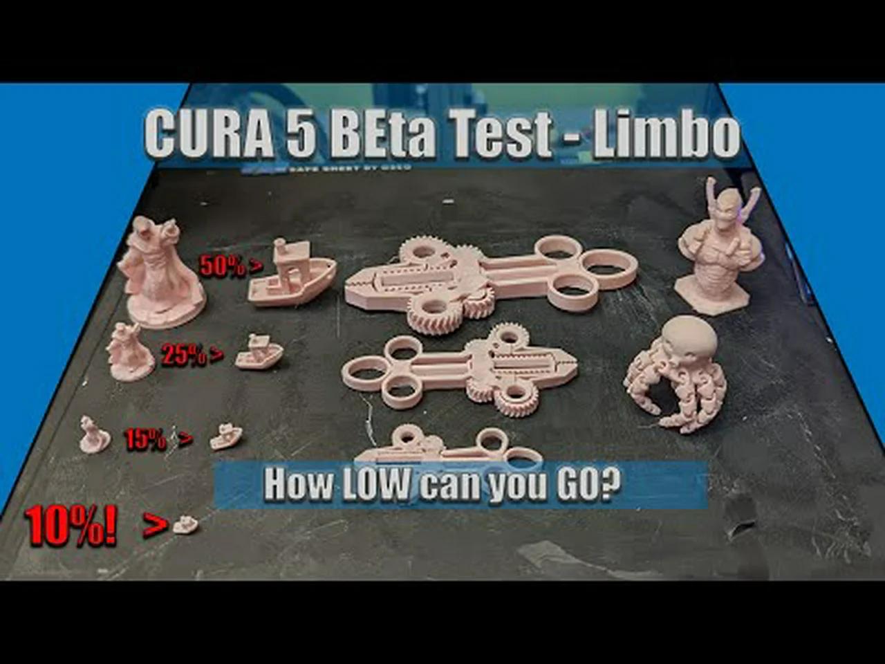 Cura 5 Beta Limbo! How Low Can you go? printing super small with cura's ...