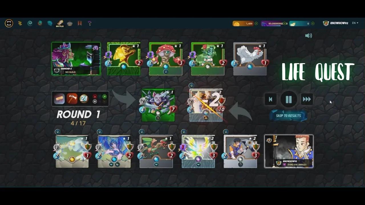 Splinterlands - Life Splinter Adventures (RANKED GAMEPLAY)