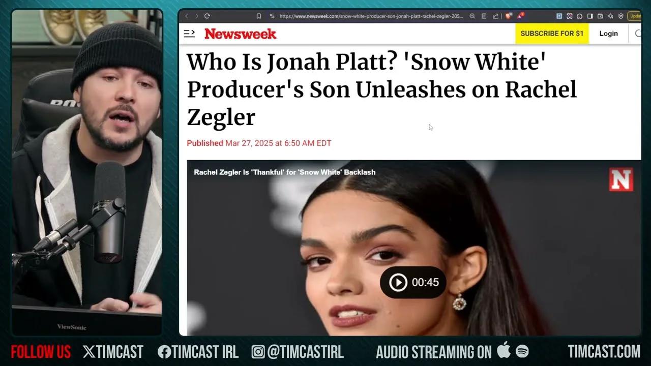 Snow White Producer's Son SLAMS Rachel Zegler For BOMBING Film, Snow ...