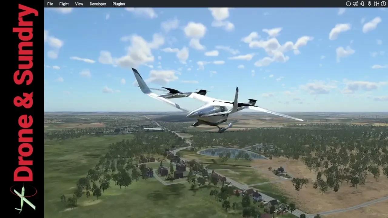 First flight Alia 250 eVTOL X-Plane 12