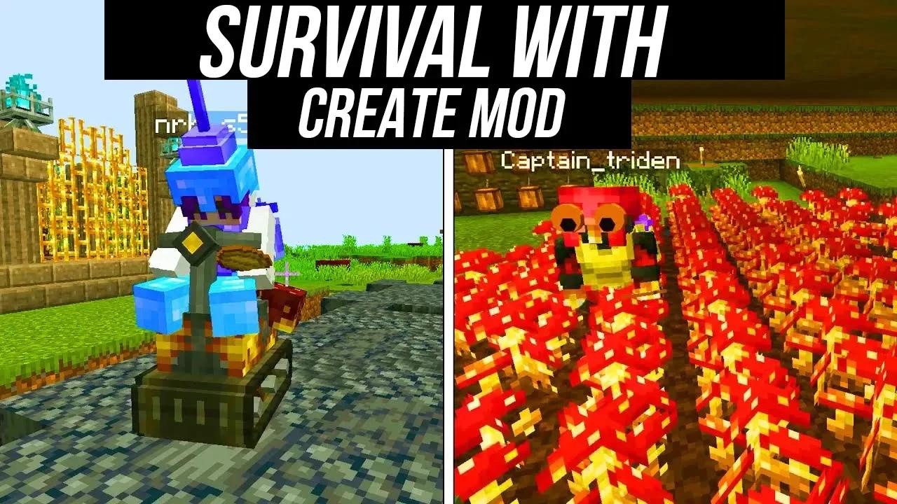 Survival with create mod in minecraft #10 City grows