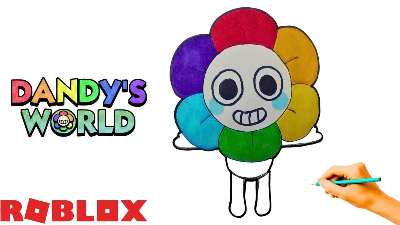 Como DIBUJAR a DANDY (Flor) de DANDY'S WORLD Roblox / How to DRAW DANDY ...