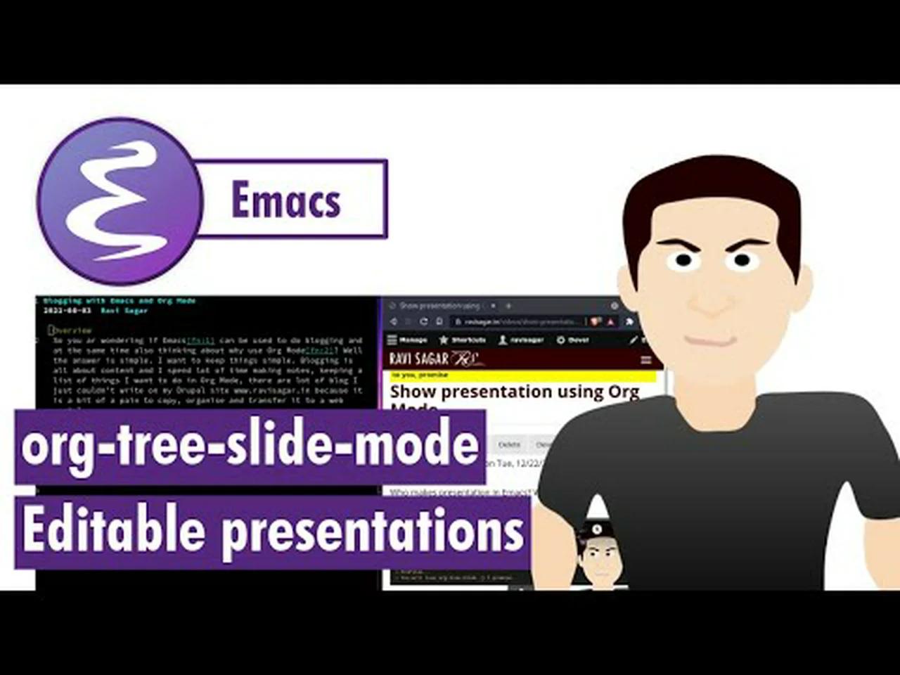 Org-mode - Make editable presentations in Emacs