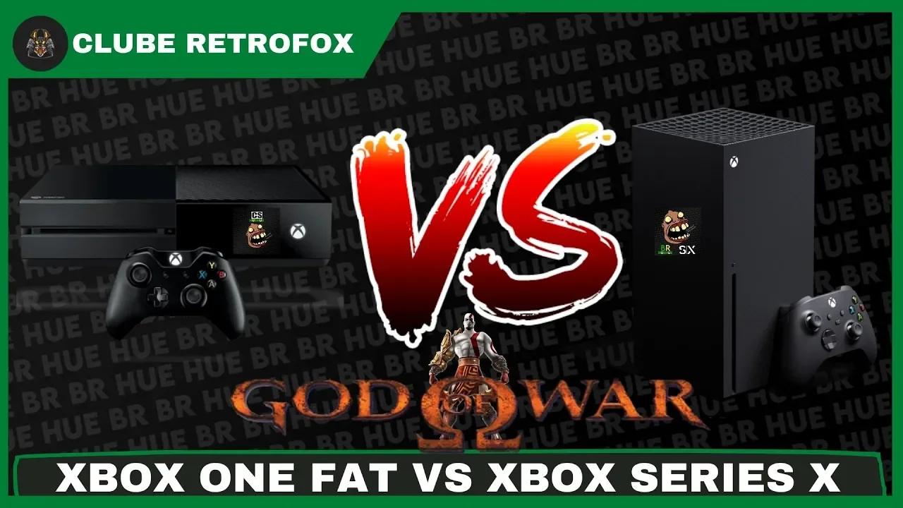 GOD of WAR no Xbox ONE FAT vs Xbox SERIES X