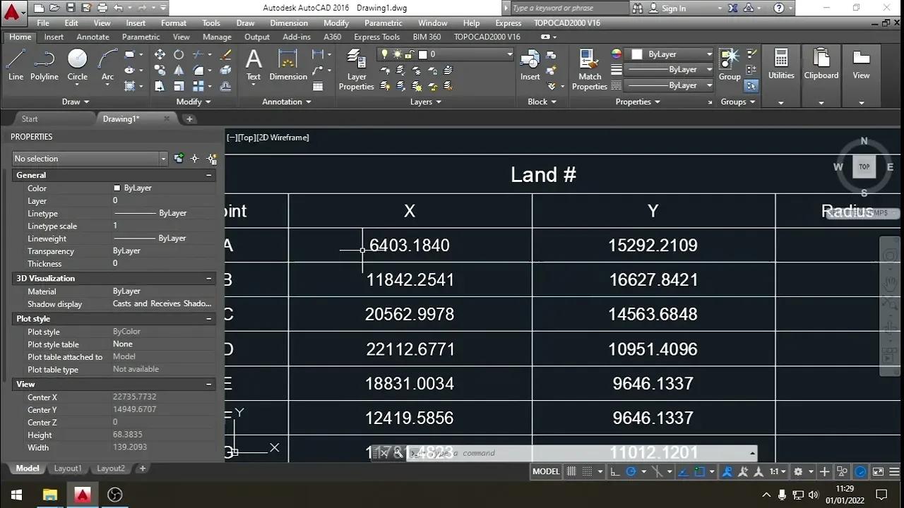 Auto Lisp Criar Tabela de coordenadas já identificando os vértices
