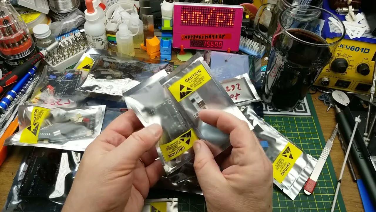unboxing a bunch of kits from universal solder