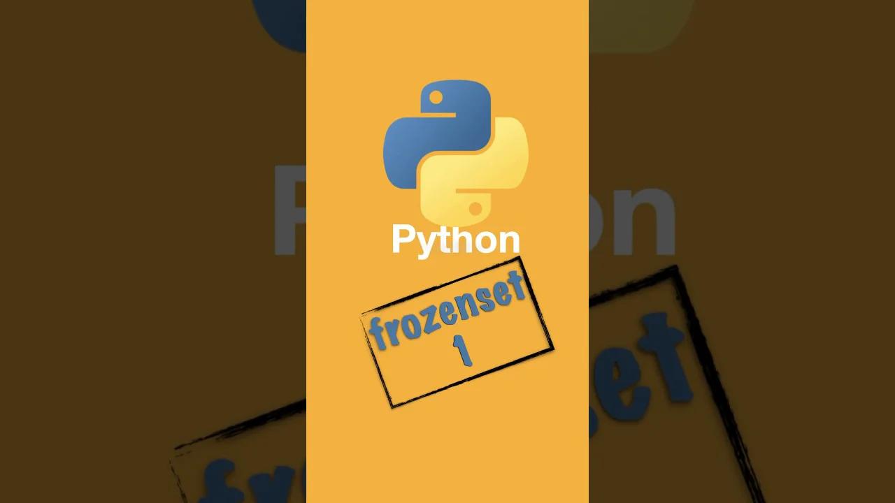 Frozenset 1 Python Yerleﾅ殃k Gﾃｶmﾃｼlﾃｼ Built In Fonksiyonlar Coding
