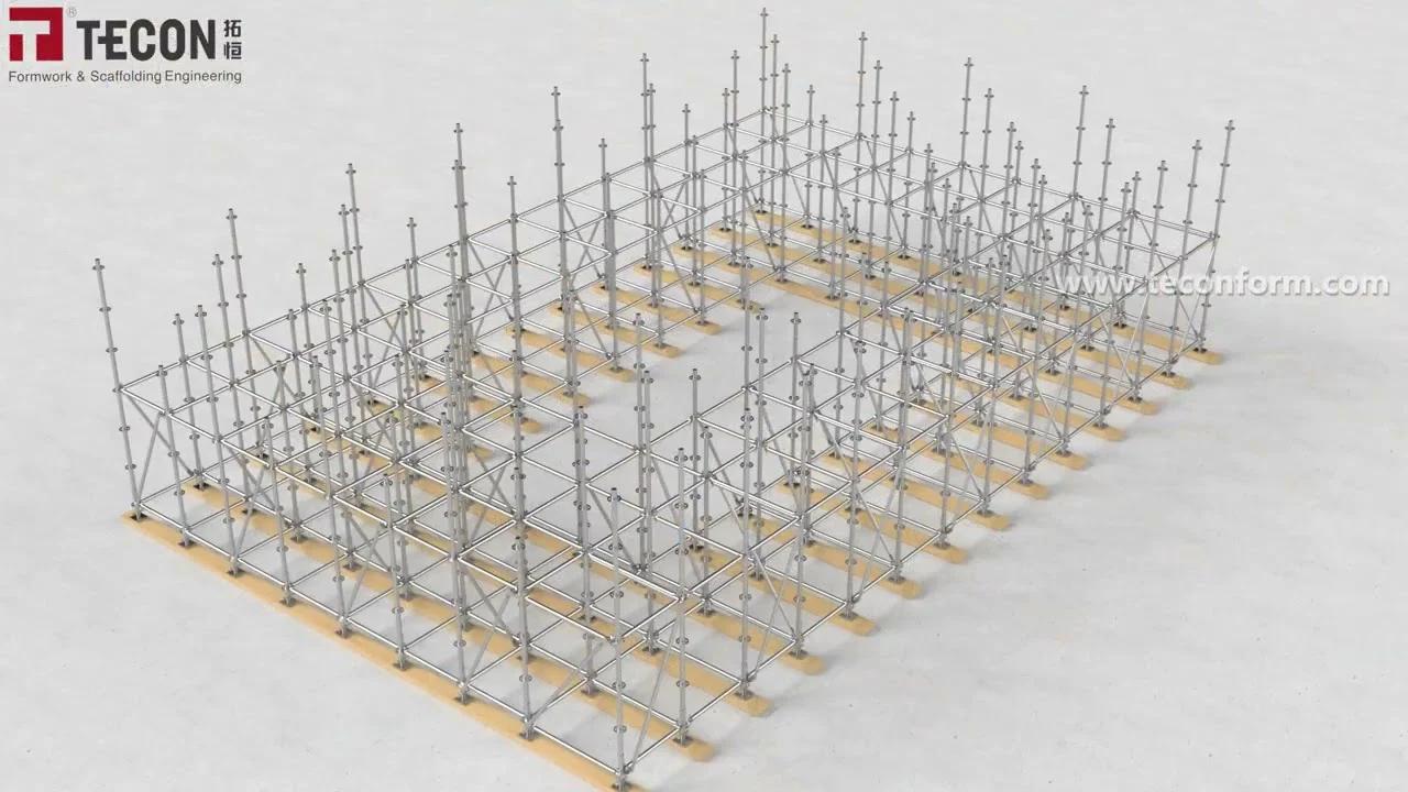 TECON Ringlock Scaffolding | 3D Assembly Tutorial