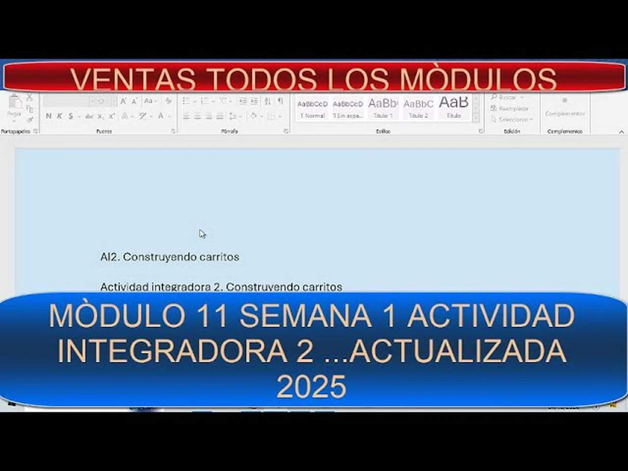 MÒDULO 11 SEMANA 1 ACTIVIDAD INTEGRADORA 2