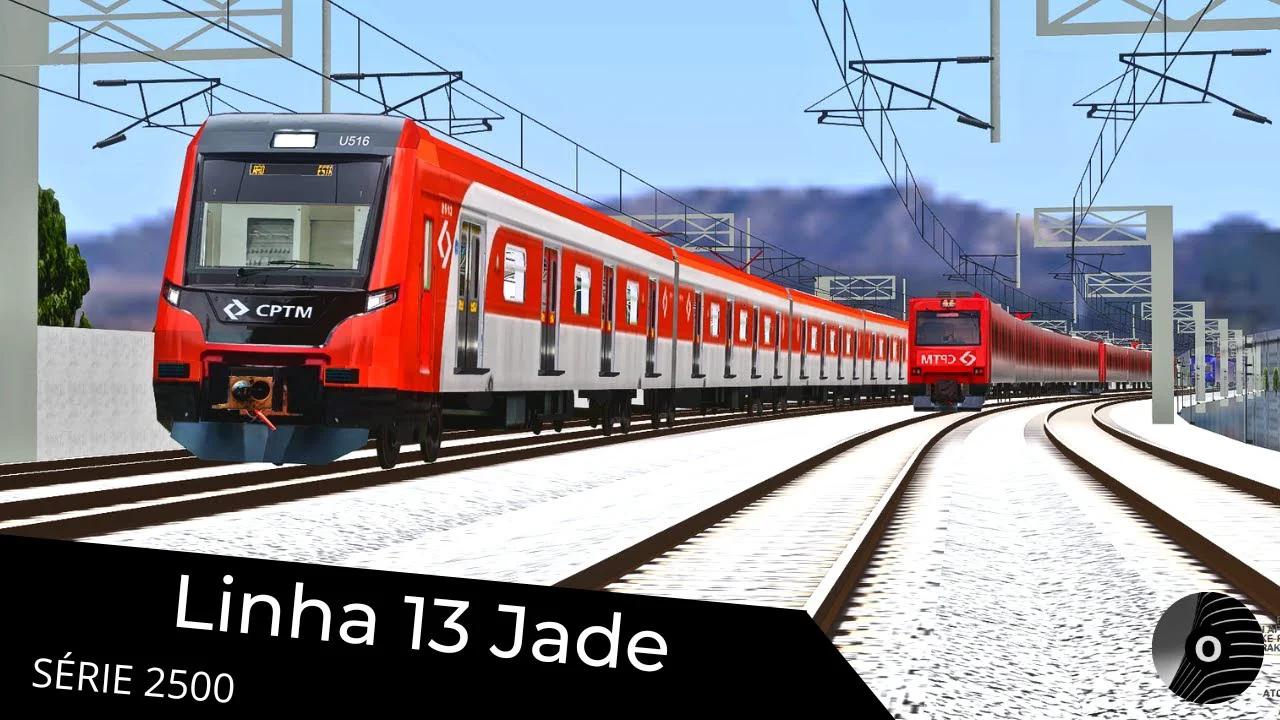 OpenBVE - LINHA 13 JADE com o TUE SÉRIE 2500 da CPTM! Aeroporto ...