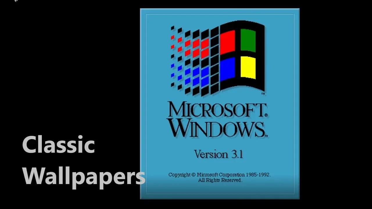 Windows 3.1 Classic Wallpapers