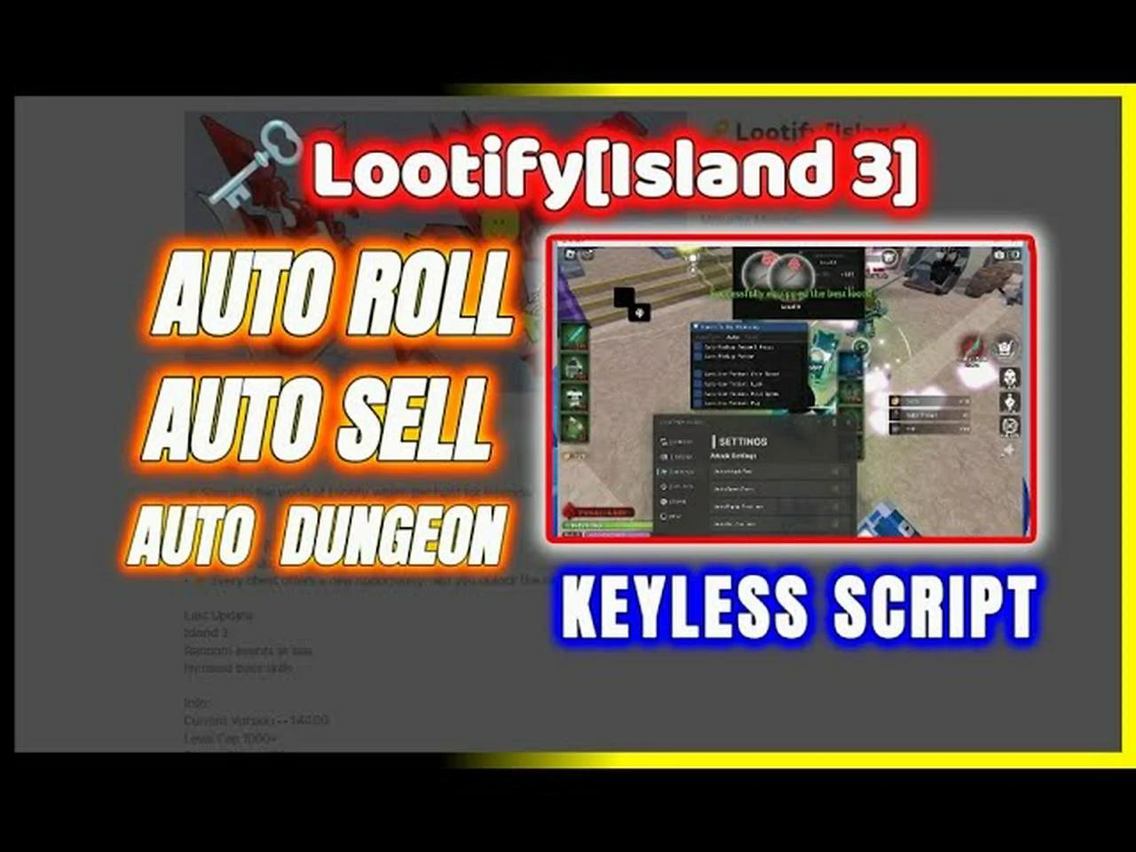 🗝️LOOTIFY SCRIPT NO KEY 💥 AUTO FARM, Auto Sell | Pastebin, Solara