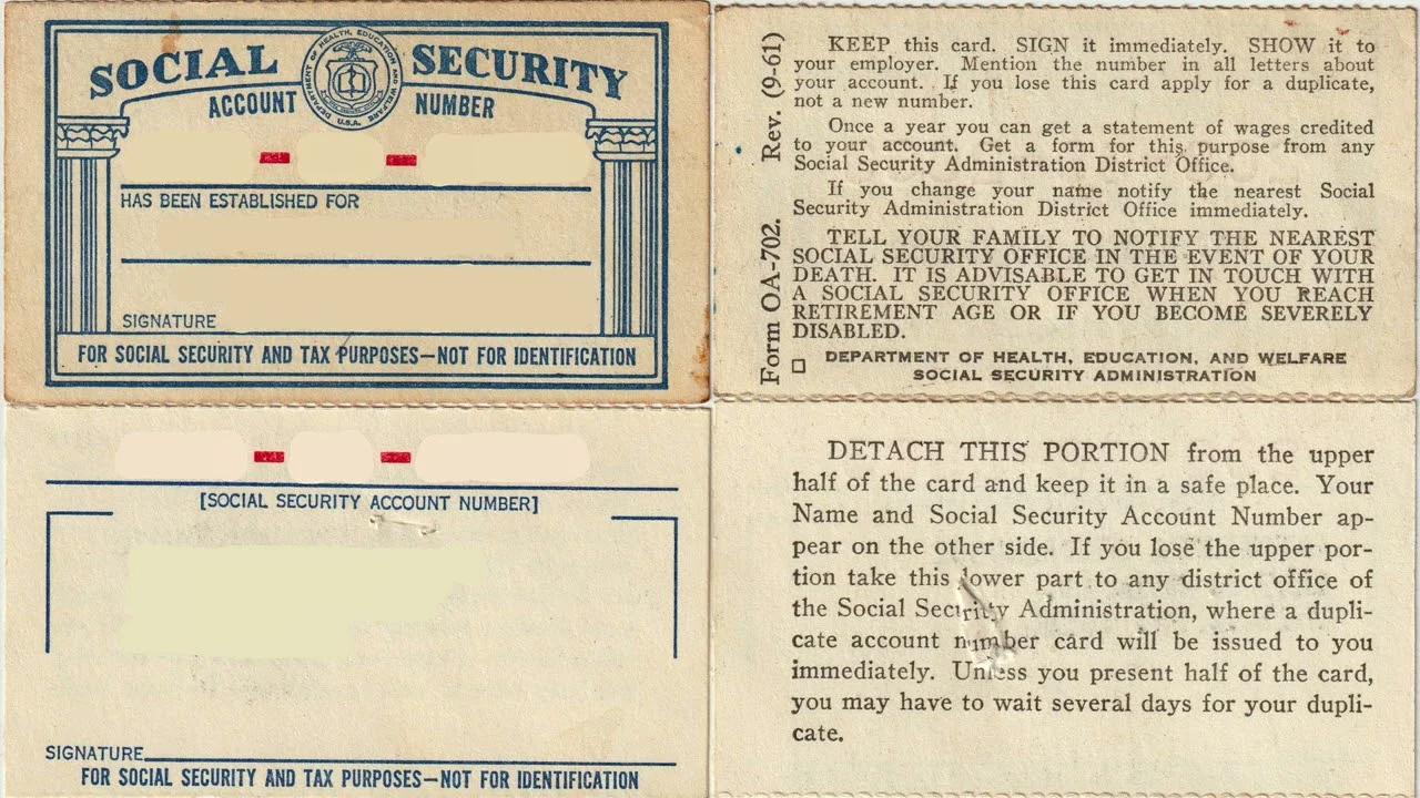 Social Security Account Number