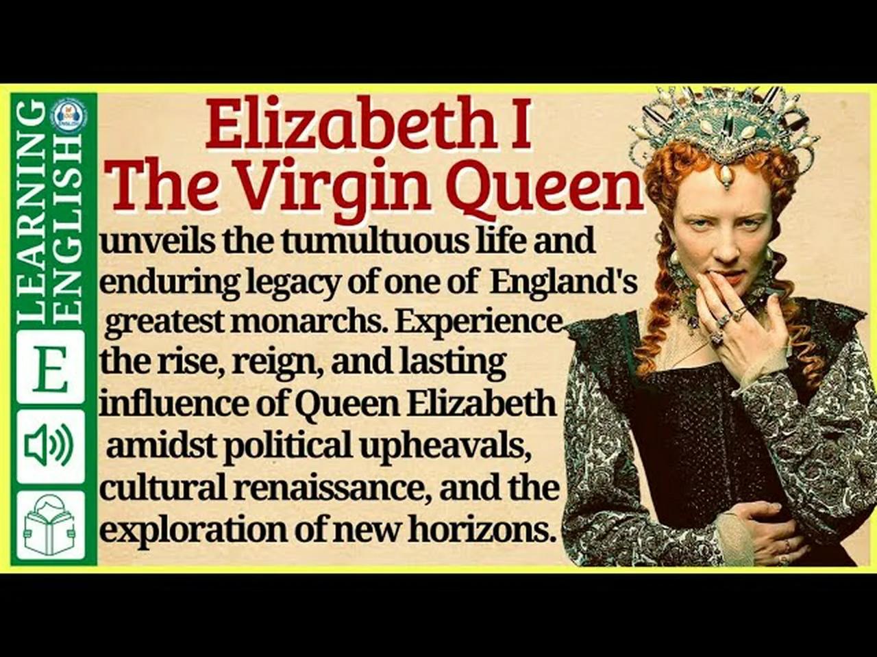 interesting story in English 🔥 Elizabeth I 🔥 story in English with ...