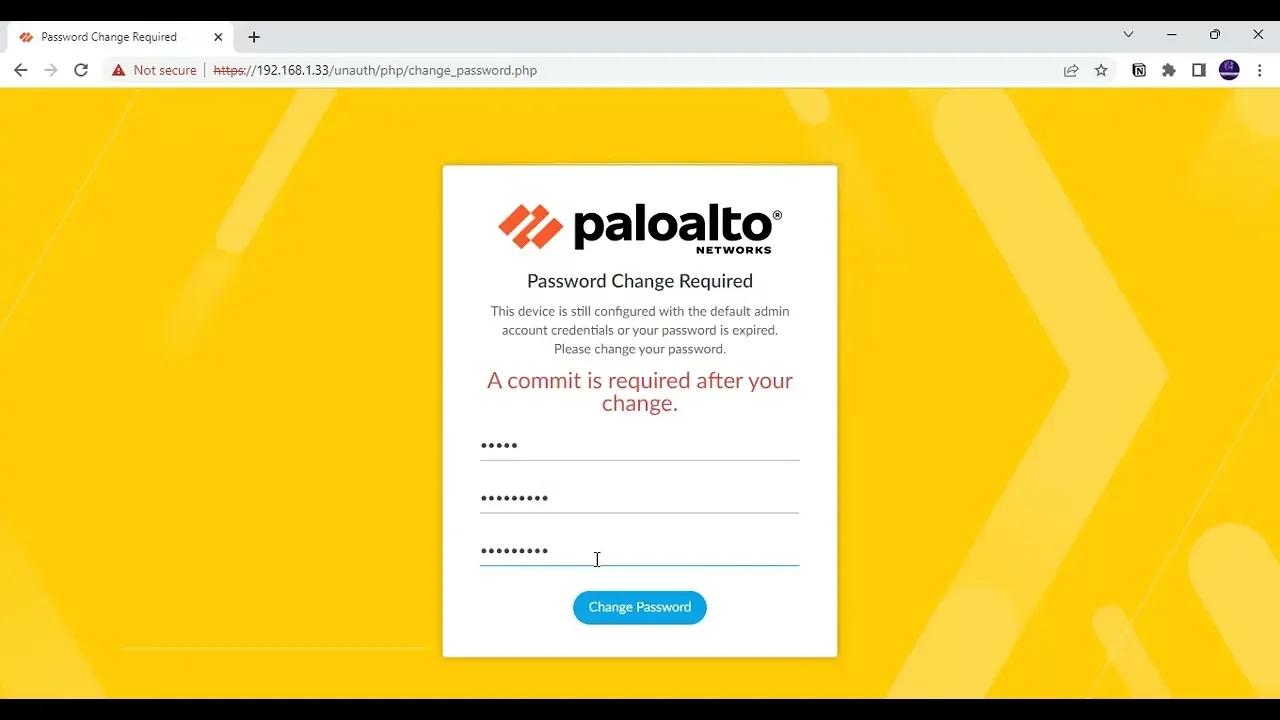 First time Login Palo Alto Firewall #networking #paloaltofirewall # ...