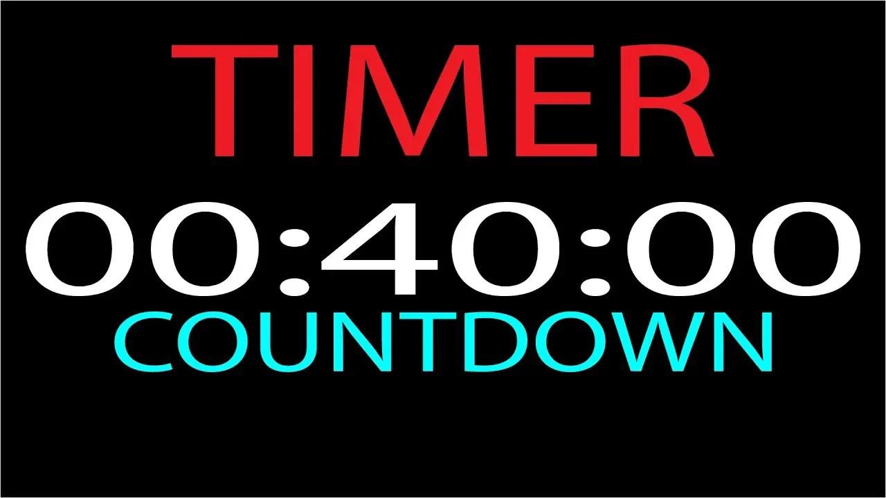 40 Minute Timer |4K|