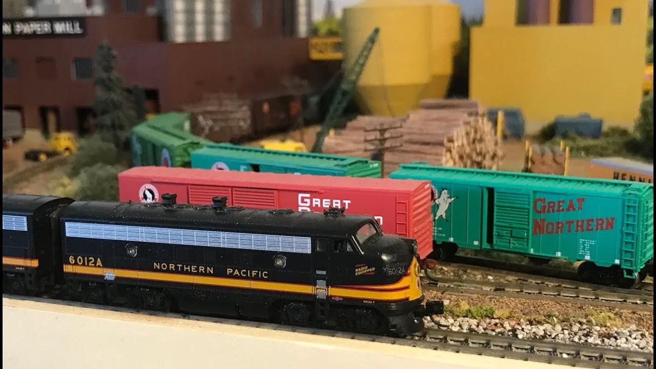 Northern Pacific N Scale Model Train Layout