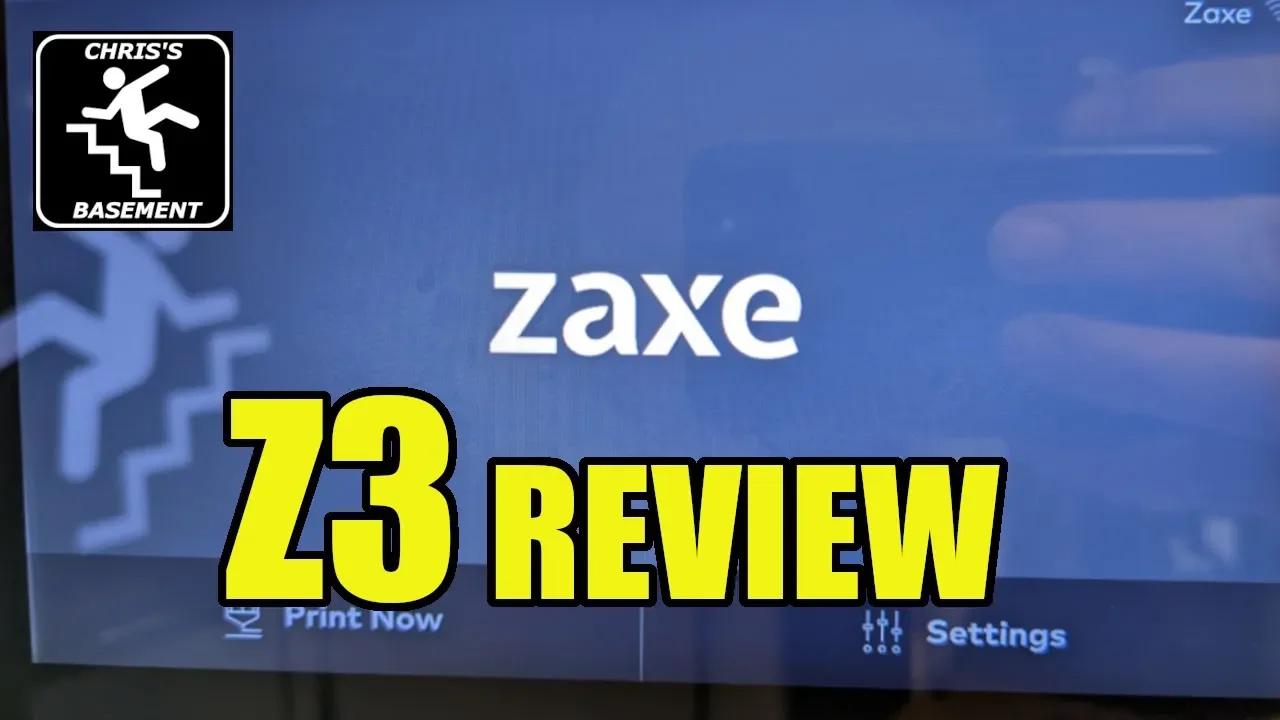 Zaxe Z3 - 3D Printer Overview - Chris's Basement - 2022