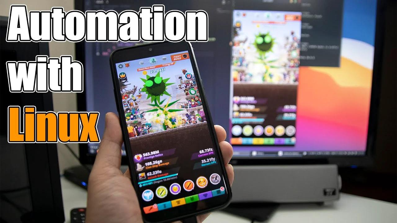DIY Android Auto Clicker Automation with scrcpy on Linux | automation