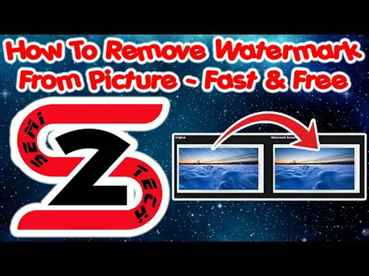 How To Remove Watermark From Picture - Fast & Free