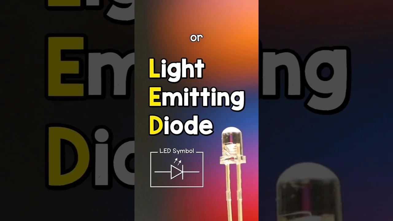 What is an LED and how does it work #technology #electronics # ...