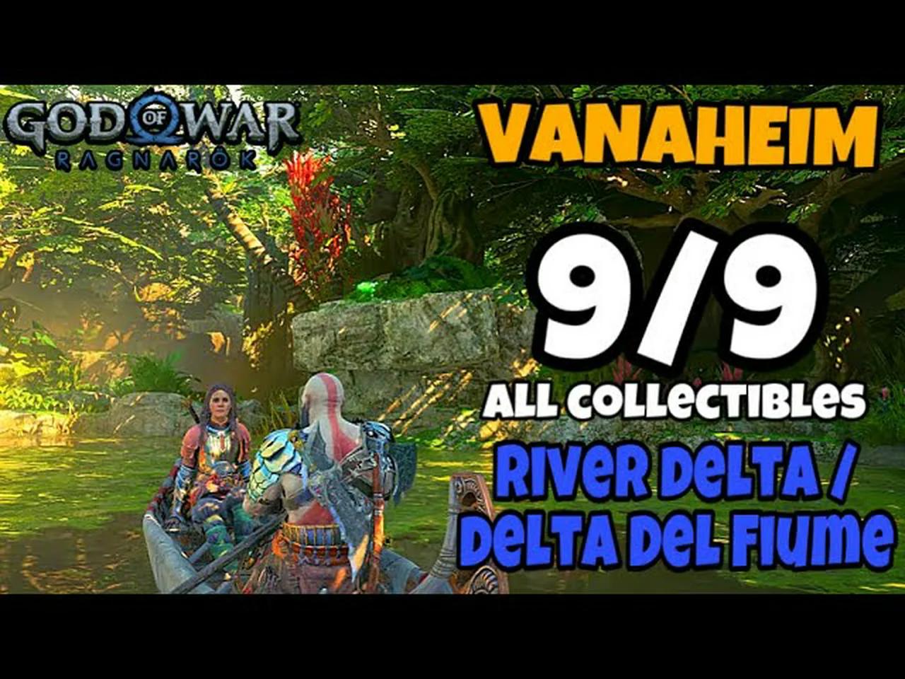 God of War Ragnarok - River Delta / Delta del fiume - All Collectible ...