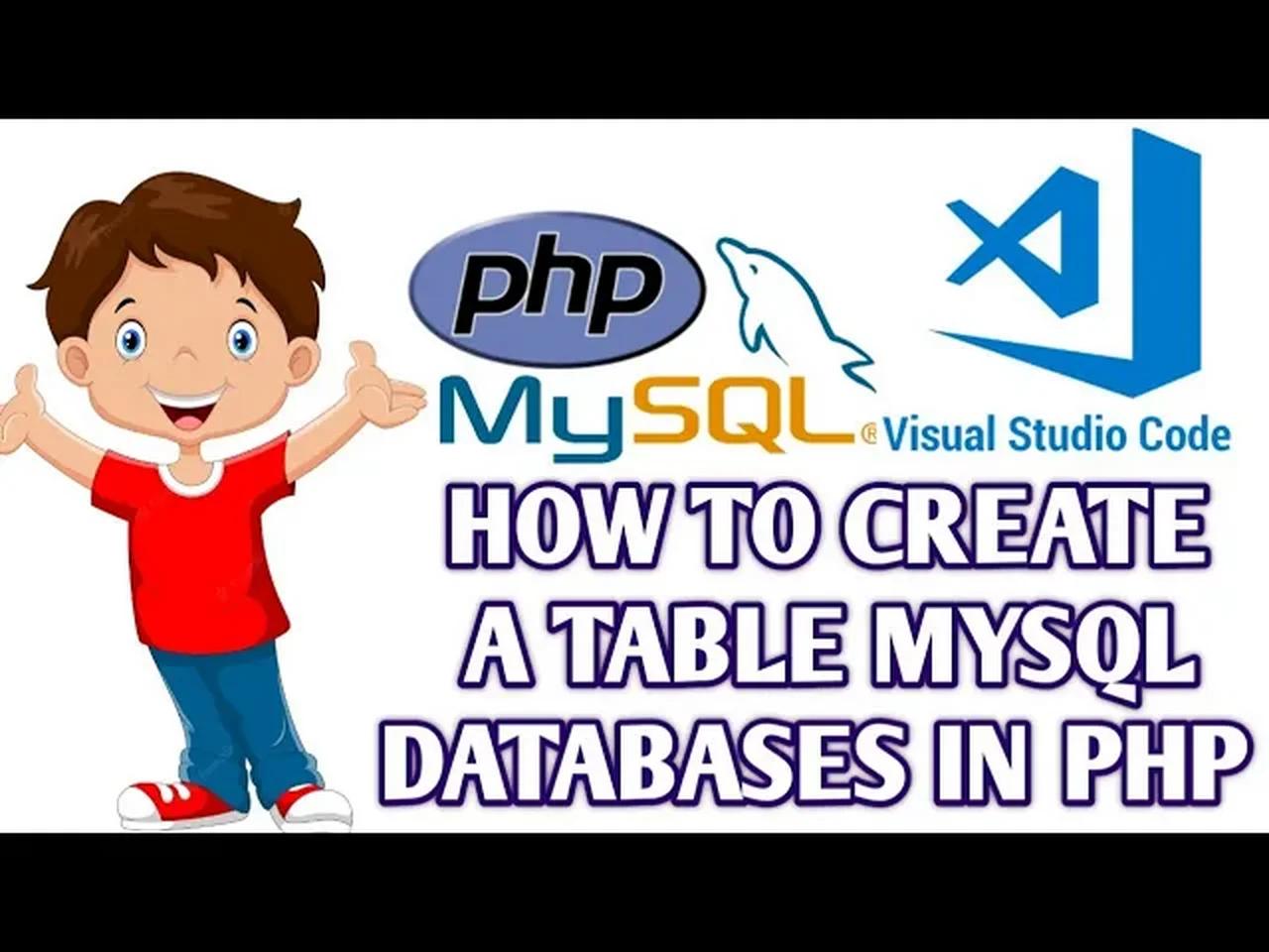 How to Create Table in PHP MySQL Database | Creating Table Using PHP Script