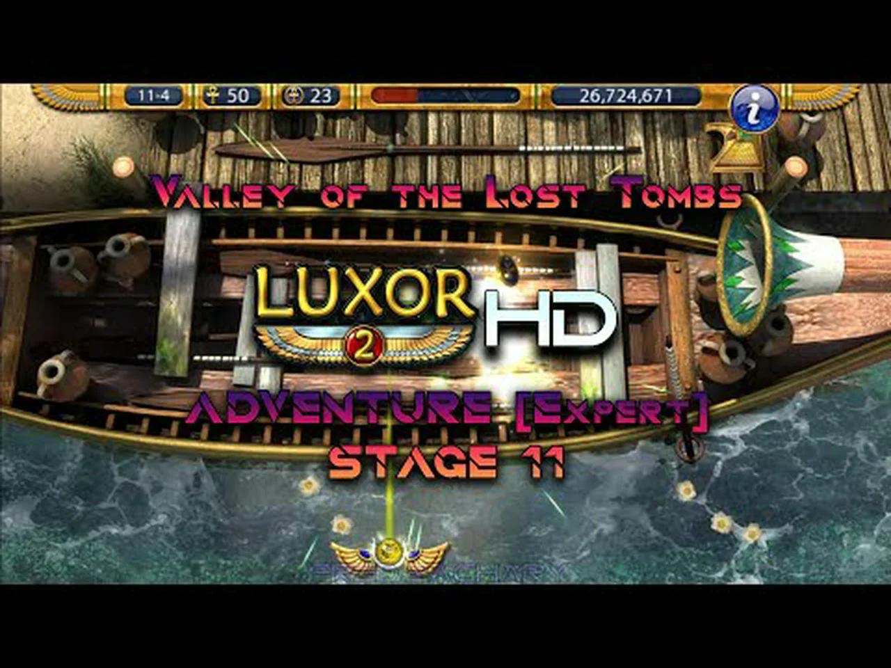 Luxor 2 HD [2012] | Adventure [Expert] - Stage 11 : Valley of the Lost ...