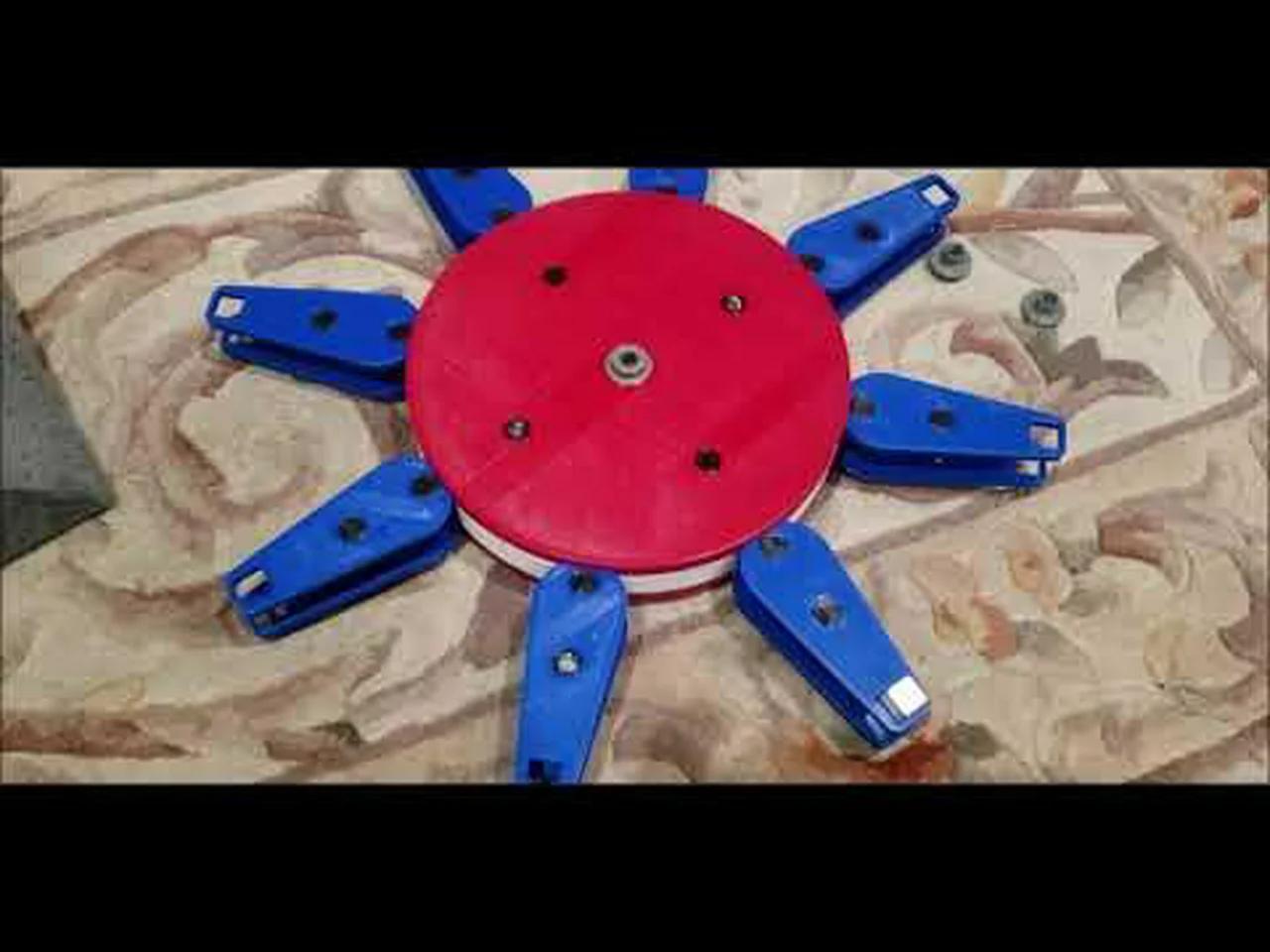 3D Printed Largest Rotor w/ different circuit as well as the solenoid ...